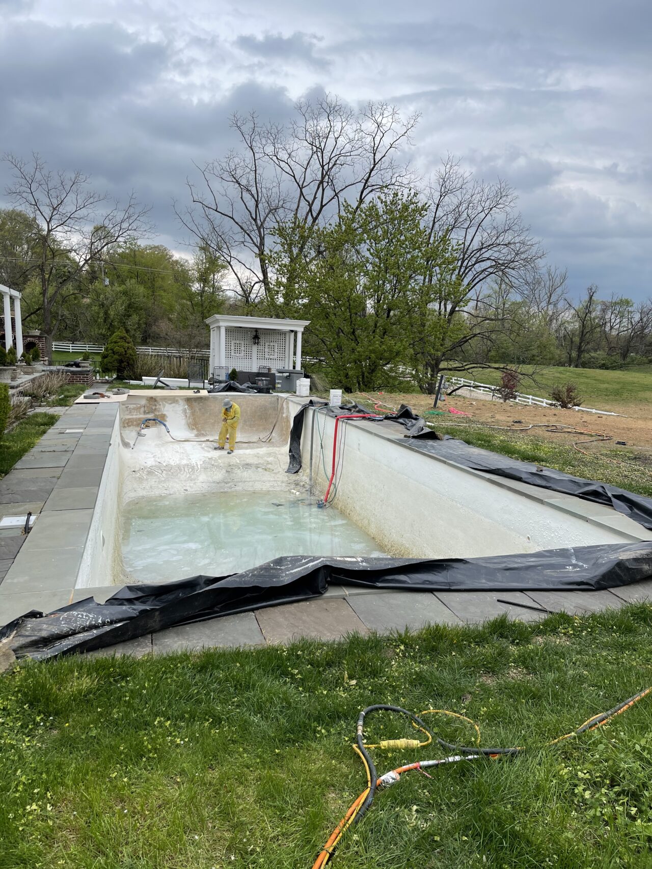 Water Blasting Gallery - FROG’S POOL RENOVATIONS, PLASTER, TILE, COPING ...